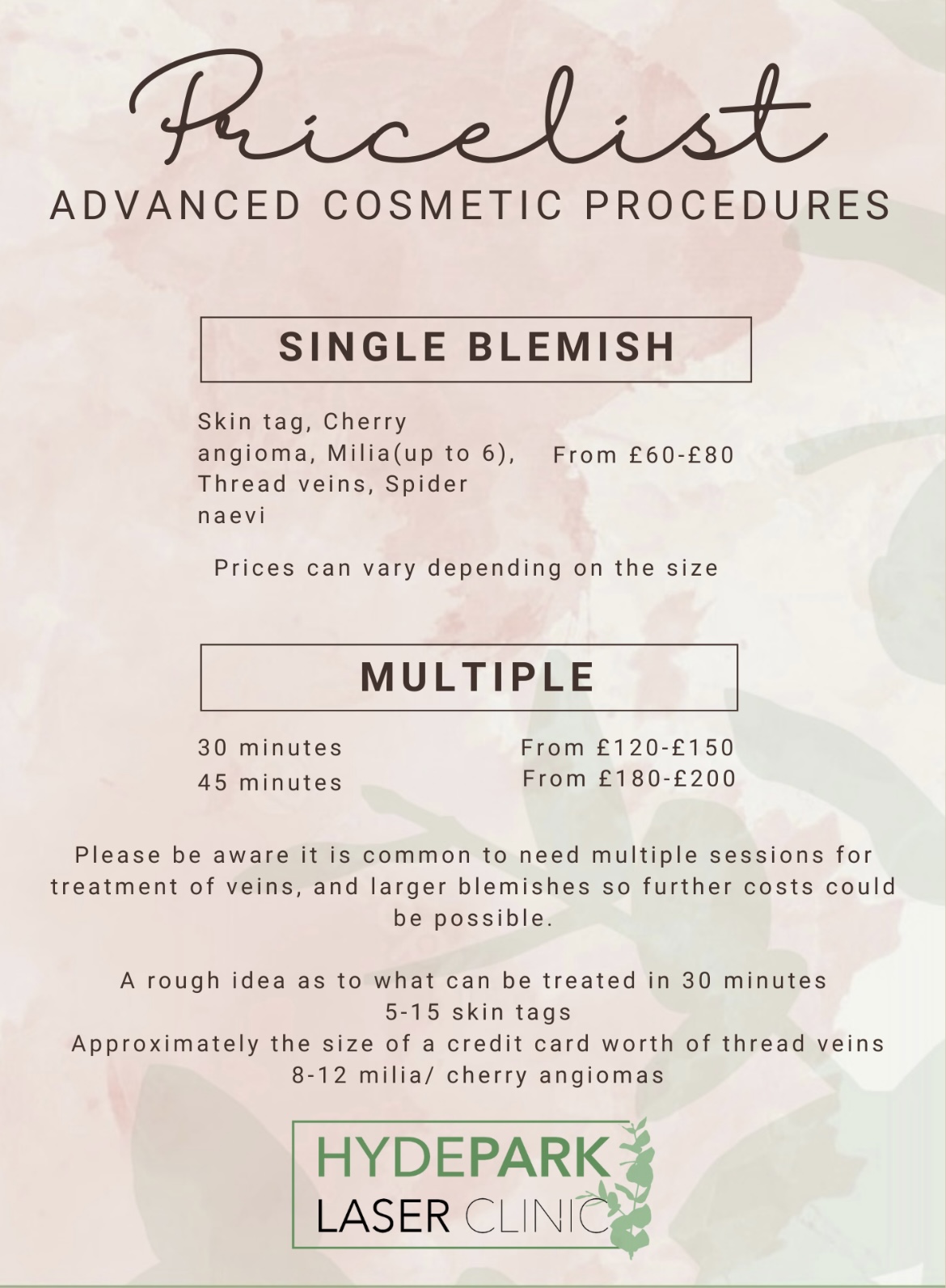 Advanced Cosmetics at Hyde Park Laser Clinic, Plymouth